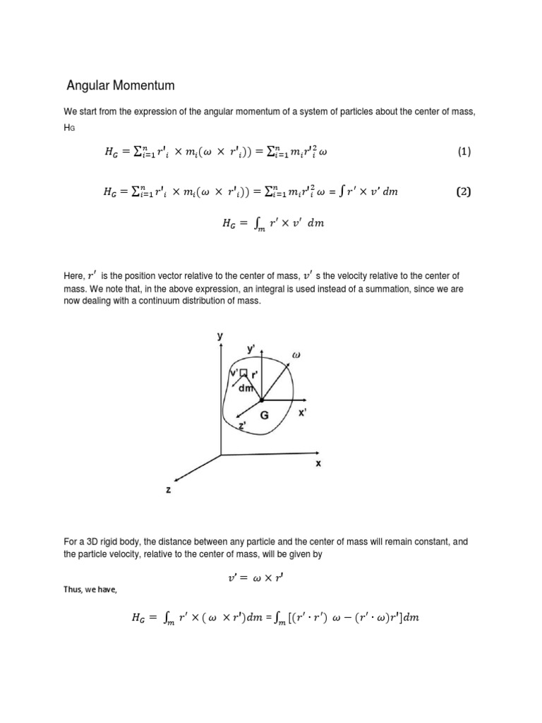 Angular Momentum | PDF | Angular Momentum | Spacetime