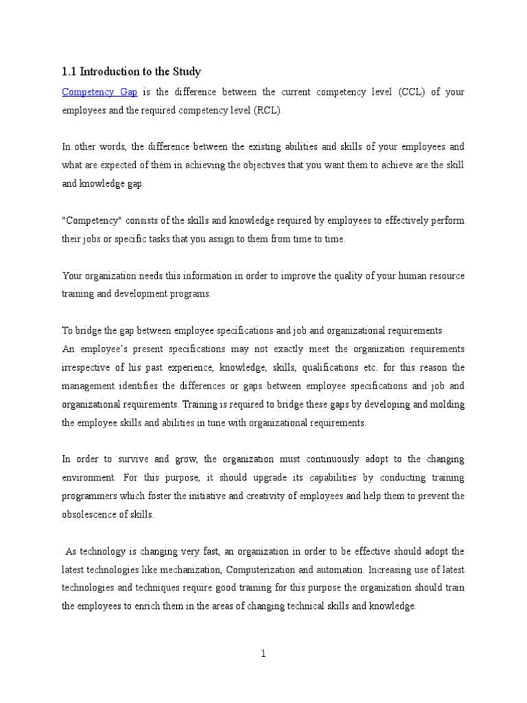 Competency Gap Analysis | PDF | Competence (Human Resources) | Insider ...