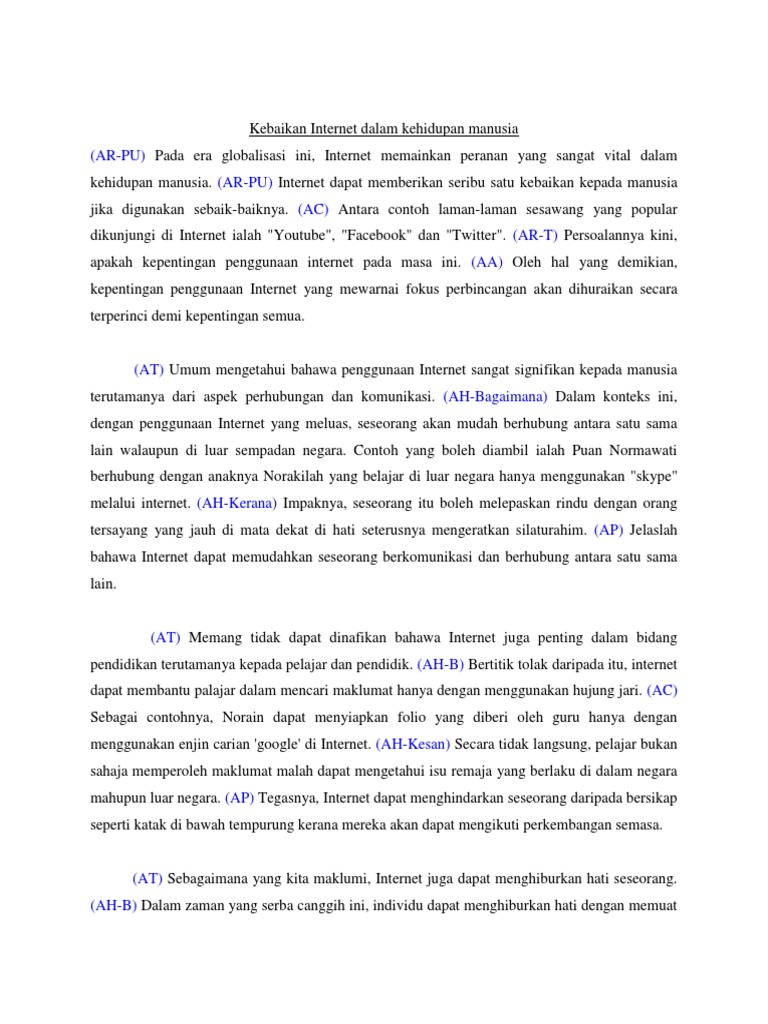 Kebaikan Internet Dalam Kehidupan Manusia | PDF