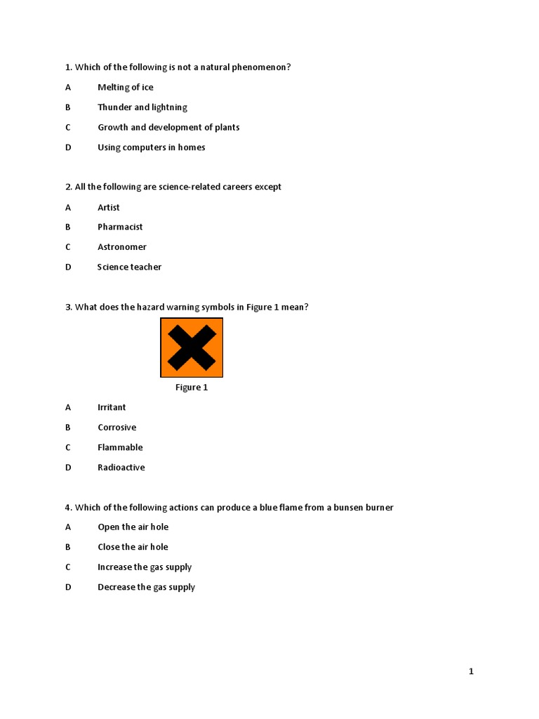 Science Form 1 | PDF