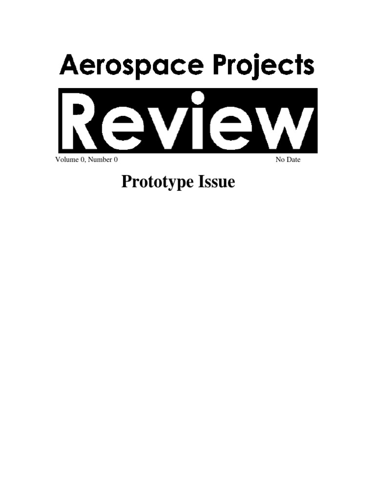 Aerospace Projects | PDF | Aircraft | Aerospace