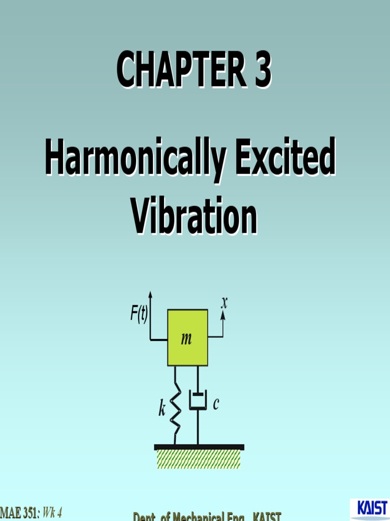Harmonically Excited Vibration | Download Free PDF | Mechanical Engineering | Mathematical Analysis