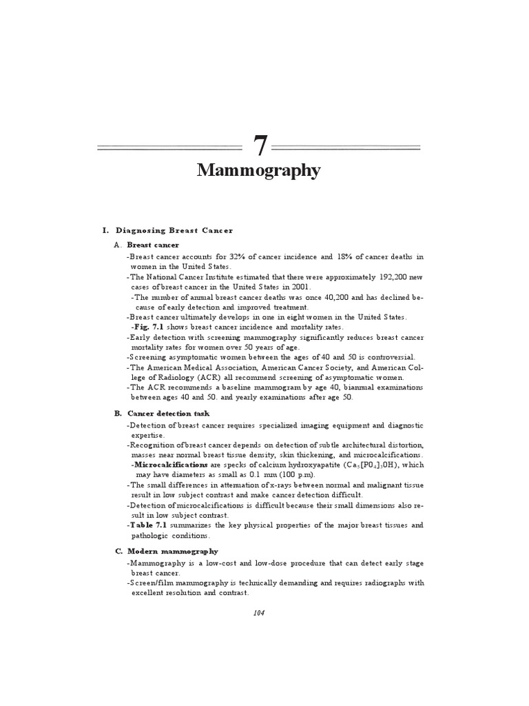 Mammography | PDF | Mammography | X Ray