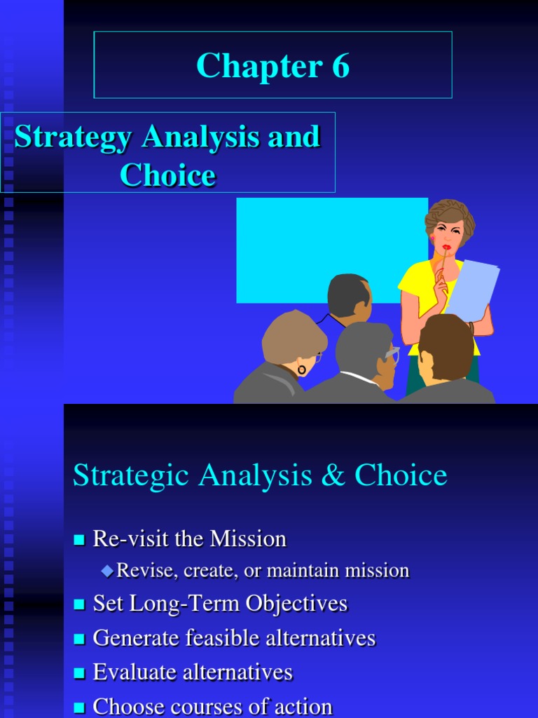 Strategy Analysis and Choice | PDF | Strategic Management | Swot Analysis