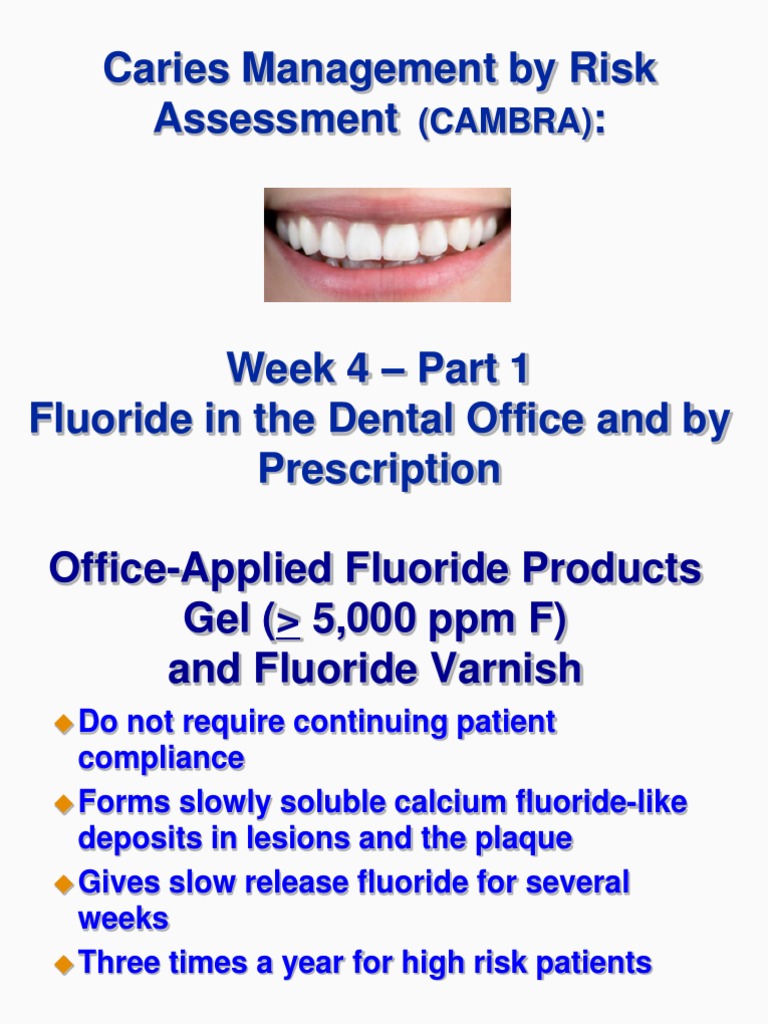 Caries Management by Risk Assessment:: (Cambra) | PDF | Dentistry | Mouth