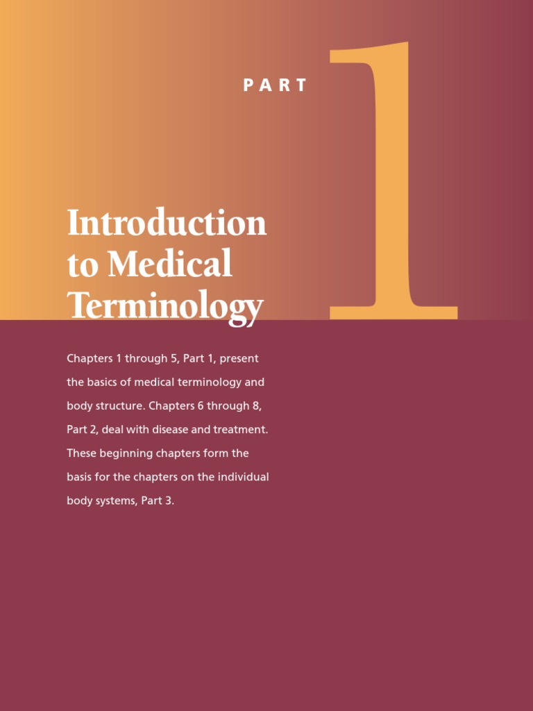Intro To Medical Terminology PDF | PDF