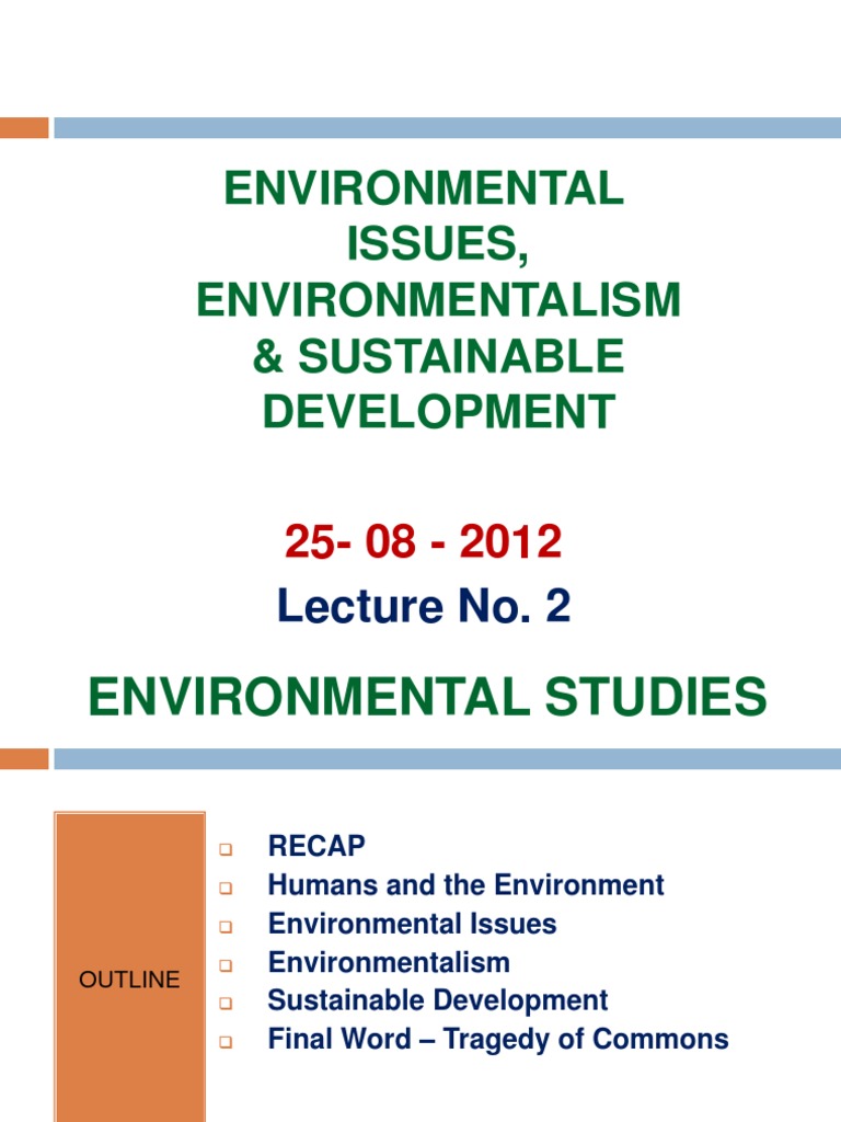 Environmental Issues and Sustainable Development | PDF ...
