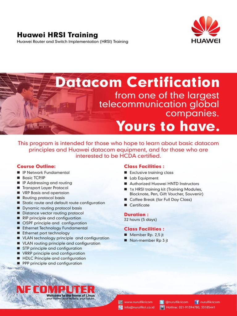Flyer Huawei Router-Switch Training | PDF