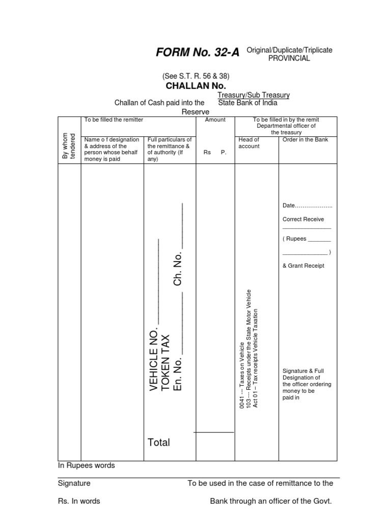 Form 32A Dto | PDF | Services (Economics) | Government Finances