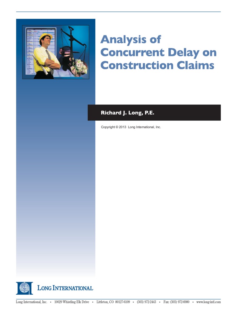 Long Intl Analysis of Concurrent Delay On Construction Claims | PDF | Liquidated Damages | Damages