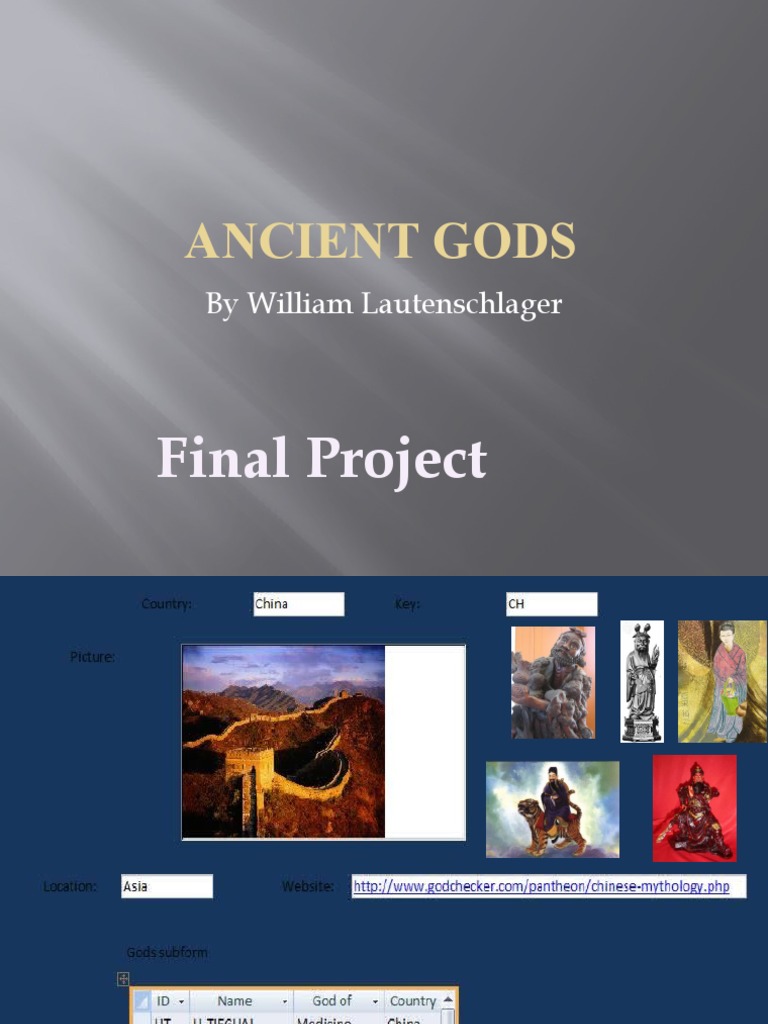 Ancient Gods: Final Project | PDF