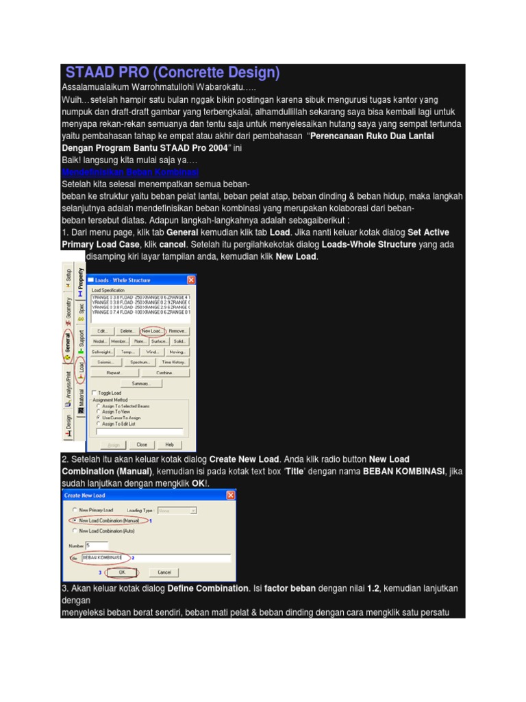STAAD PRO (Concrete Design) | PDF