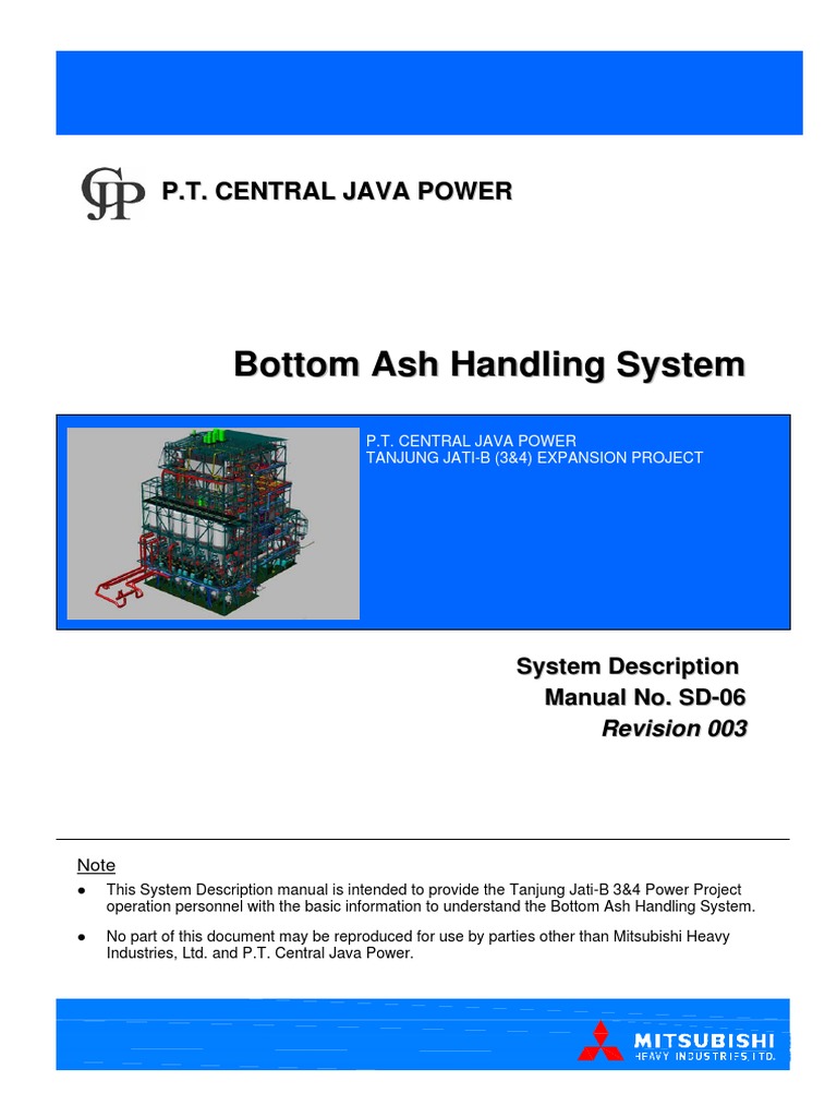 SD-06 - Bottom Ash Handling System - R03 | PDF | Boiler | Valve