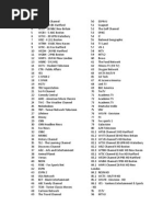 DSTV Channels List | PDF | Broadcasting Companies Of The United States ...