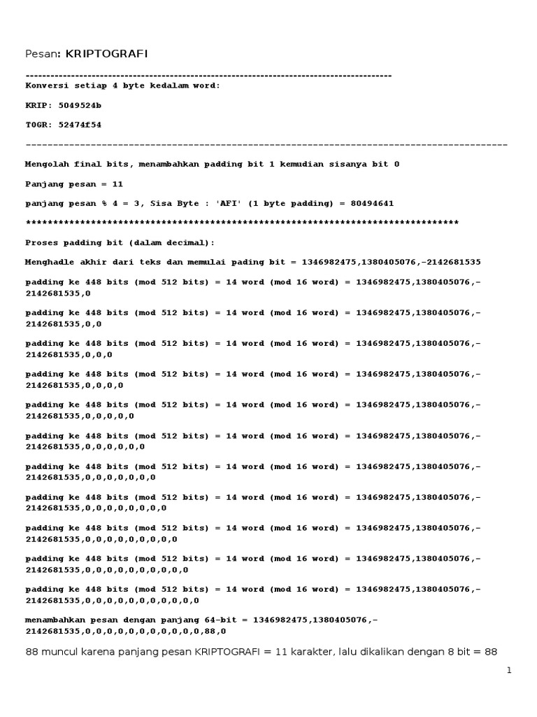 Contoh MD5 - 1 | PDF