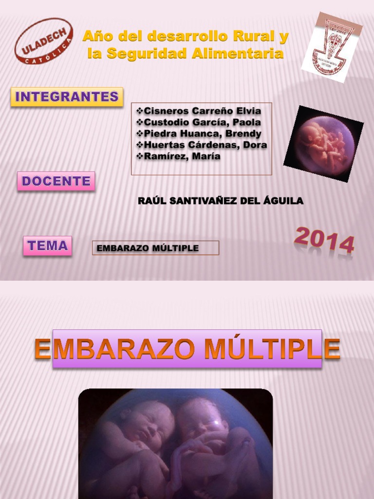 Embarazo Multiple | PDF | El embarazo | Gemelo