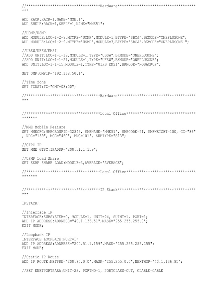 Lab UMAC MME Config | PDF