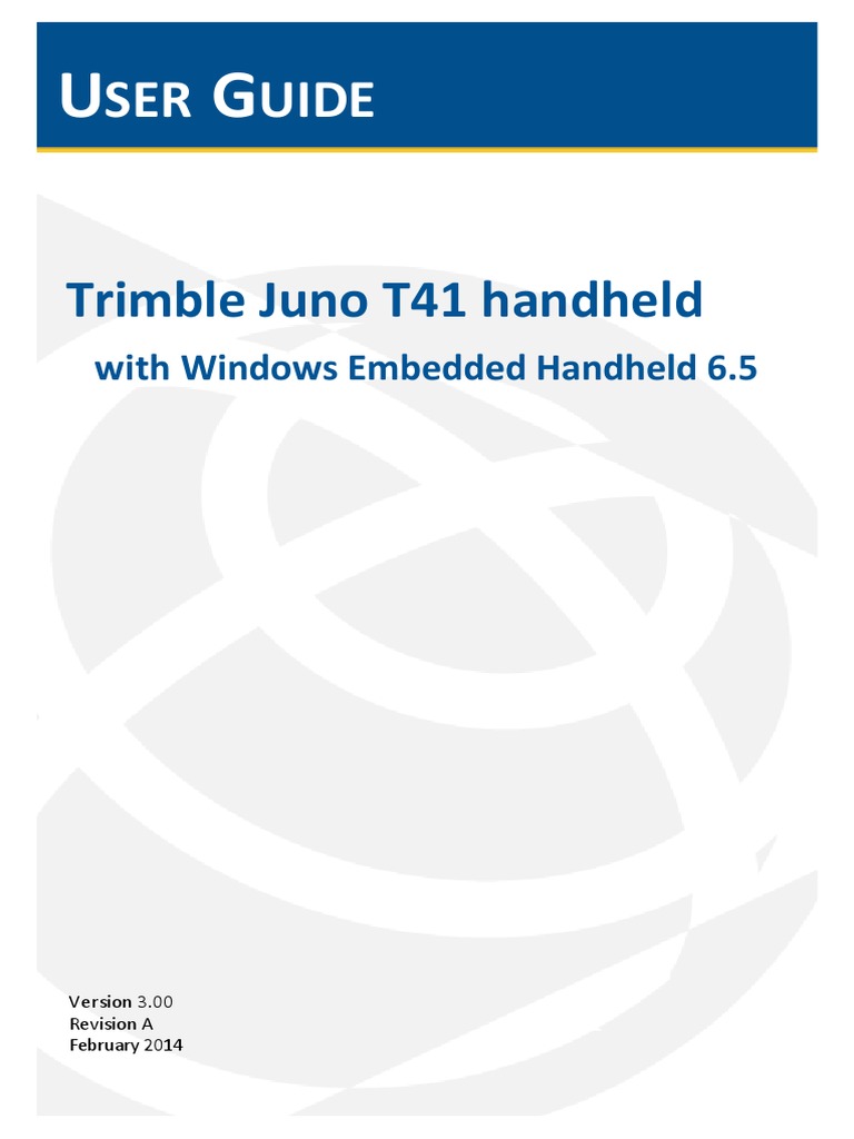 Juno T41 WEH UserGuide Rev3 | PDF | Computer File | Personal Computers
