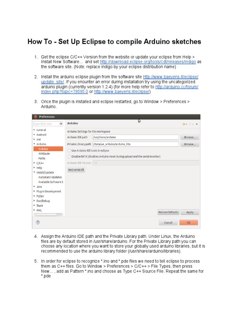 Program Arduino With Eclipse Pdf Command Line Interface Arduino