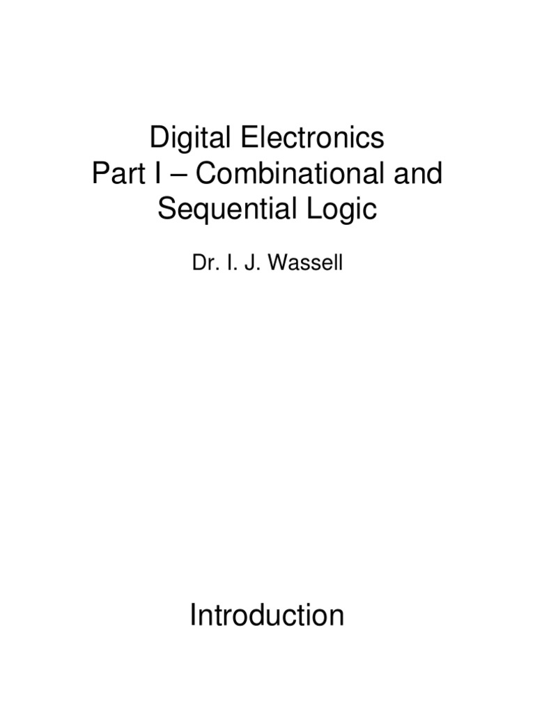 Digital Electronics PDF | PDF | Computer Data Storage | Logic Gate