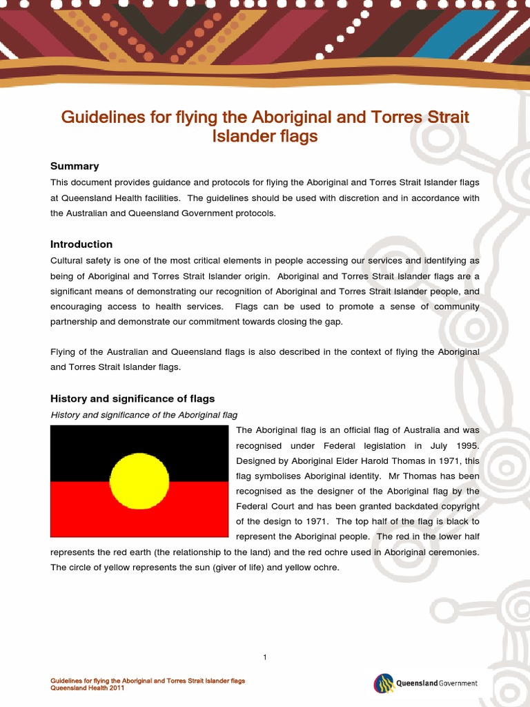 Respect Guidelines For Flying The Aboriginal and Torres Strait Islander ...