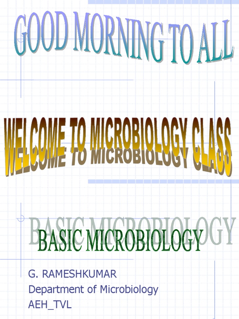 Basic Microbiology | PDF | Microbiology | Microorganism