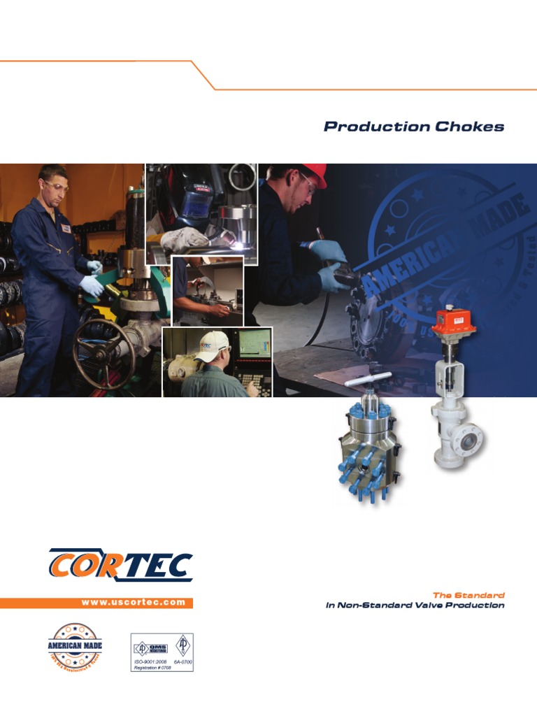 Cortec Choke Catalog | PDF | Actuator | Valve