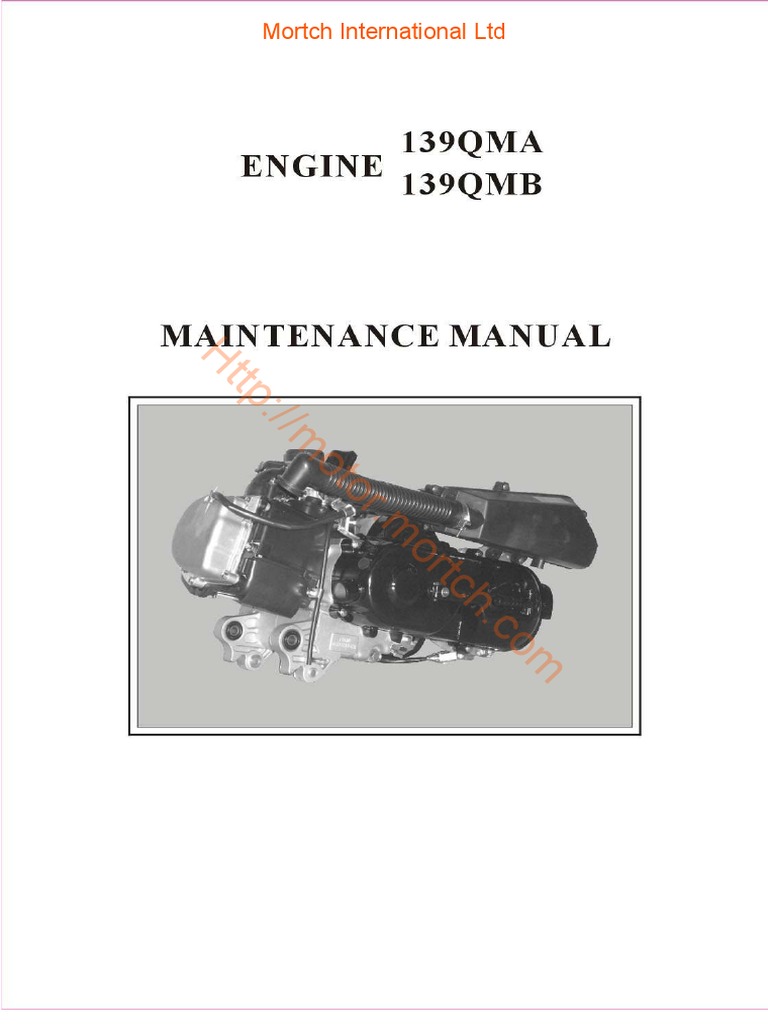139QMB Service Manual Overview | PDF | Personal Transporters | Motorcycling
