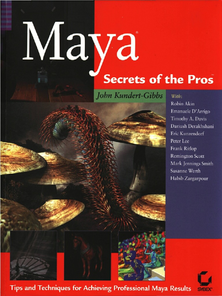 Sybex - Maya. Secrets of The Pros | PDF | Animation | Rendering (Computer Graphics)