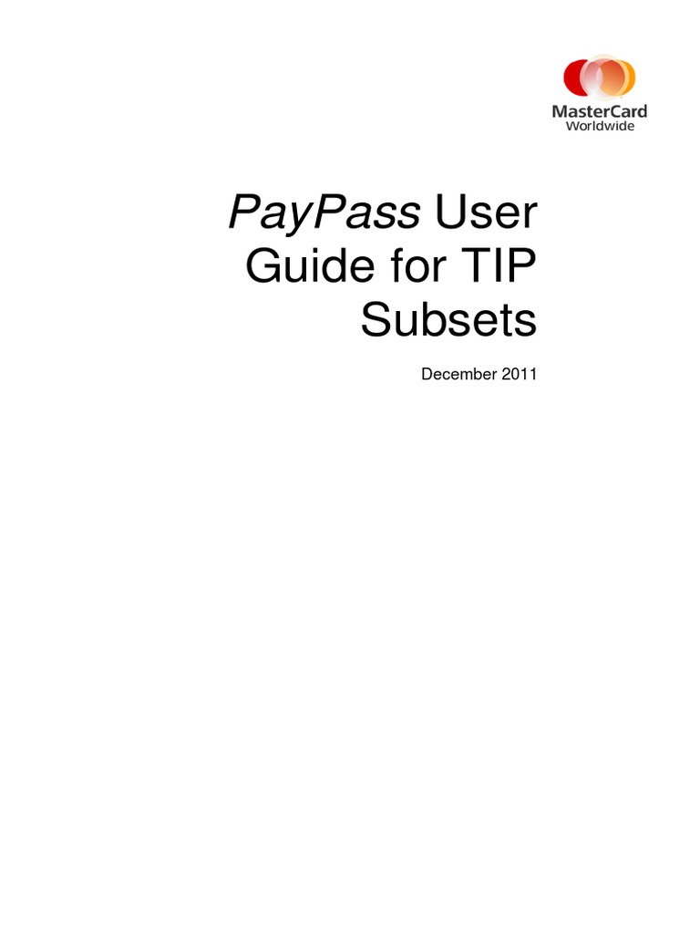 PP MTIP UserGuide Dec2011 | PDF | Emv | Master Card