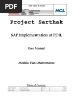 SAP - PM - Module - User Manual | PDF | Engineering | Computing And ...