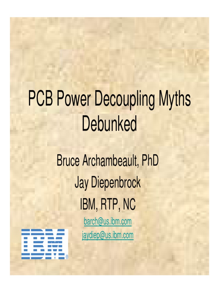 01 Pcb Power Decoupling Myths Debunked Pdf Capacitor Electrical