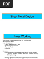 Sheet Metal Design PDF | PDF | Sheet Metal | Geometry