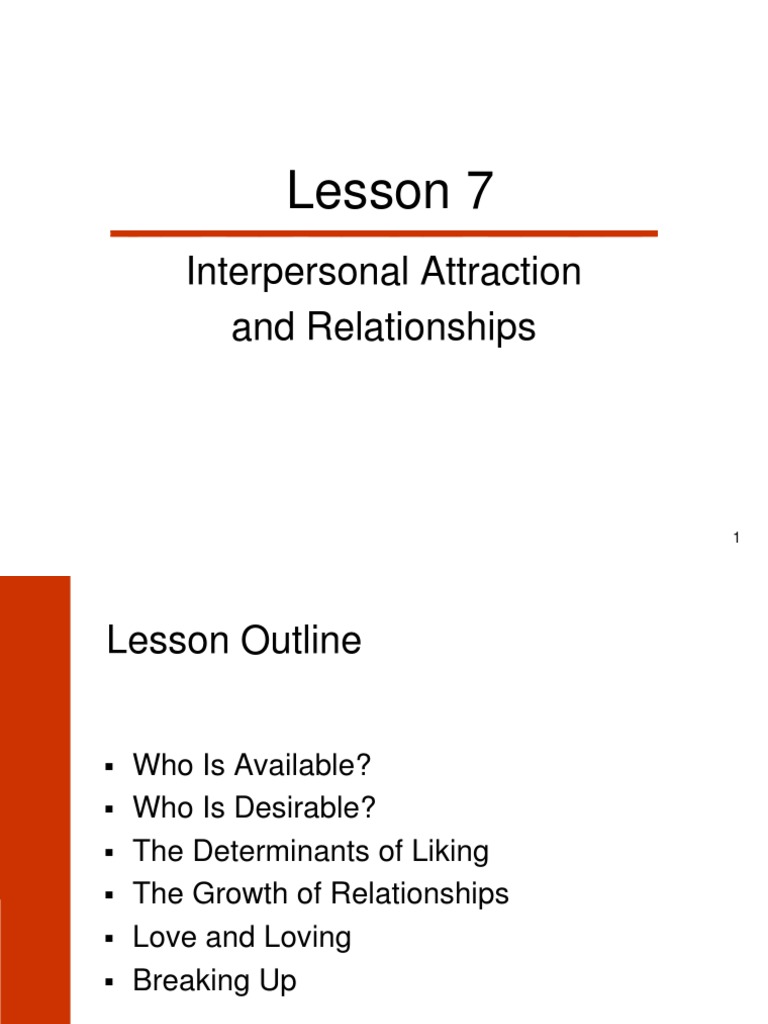 Interpersonal Attraction and Love Dynamics | PDF | Physical Attractiveness | Interpersonal ...