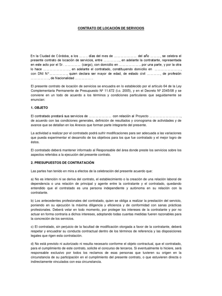 Contrato Base | PDF | Pagos | Instituciones sociales