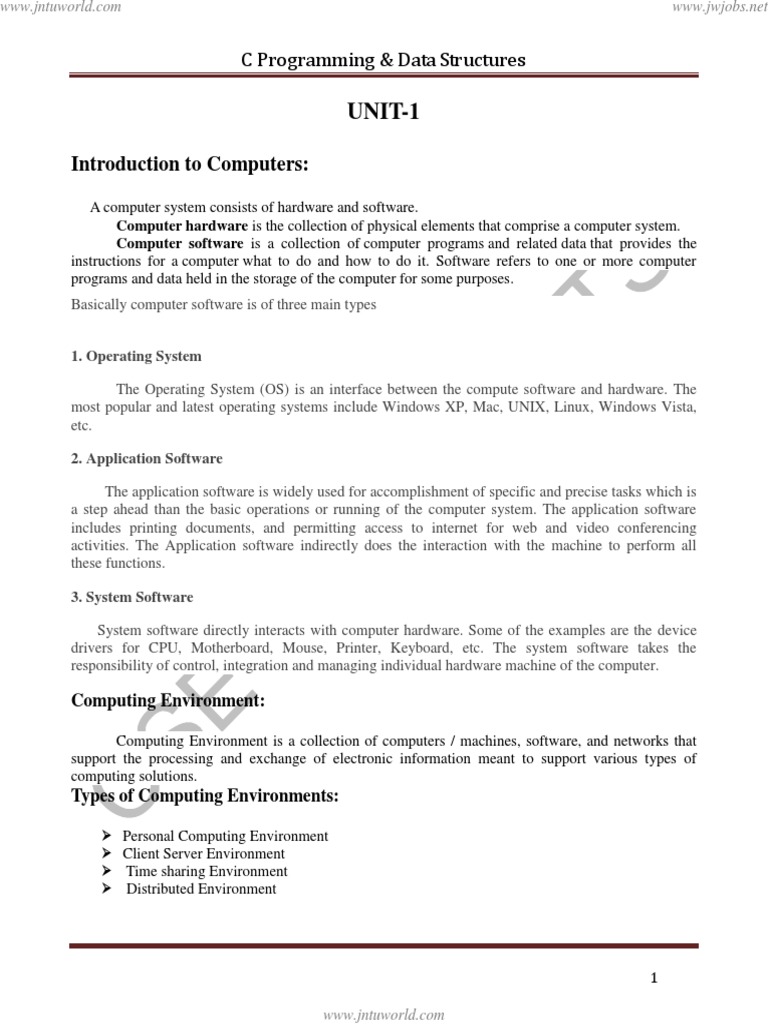 C&DS Notes | PDF | Array Data Type | Data Type