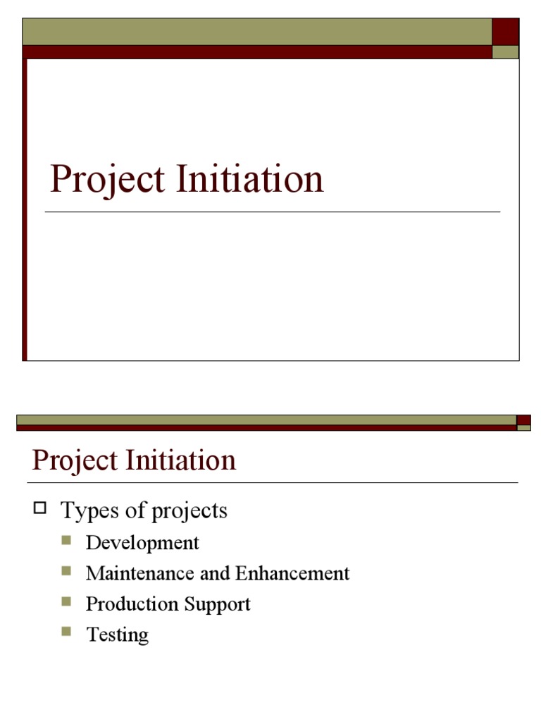 Project Initiation | PDF | Project Management | Systems Science