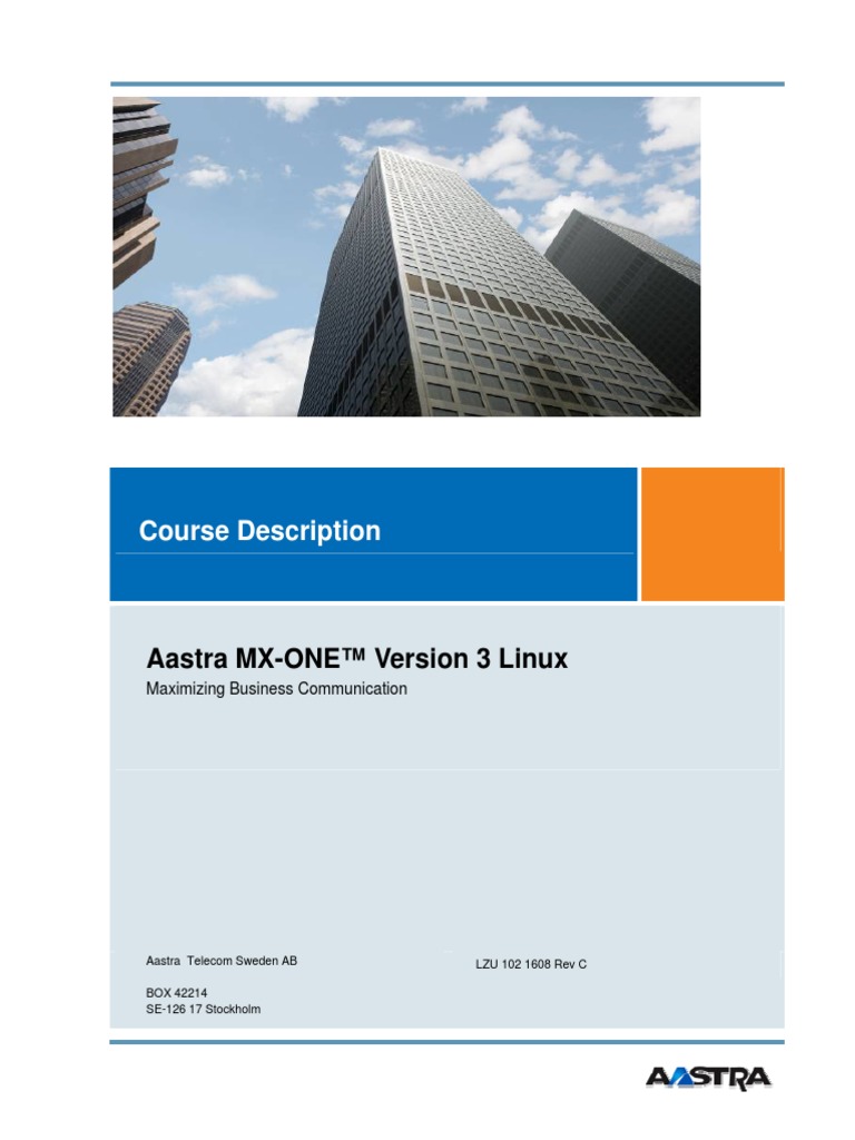 Aastra Mx-One Kurs | PDF | Linux | Secure Shell