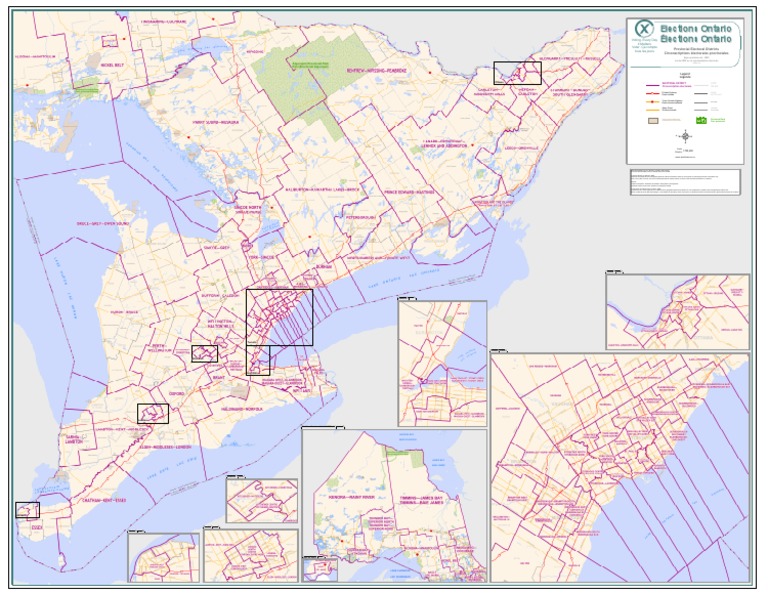 Map of Ontario | PDF | Ontario | Provinces And Territories Of Canada