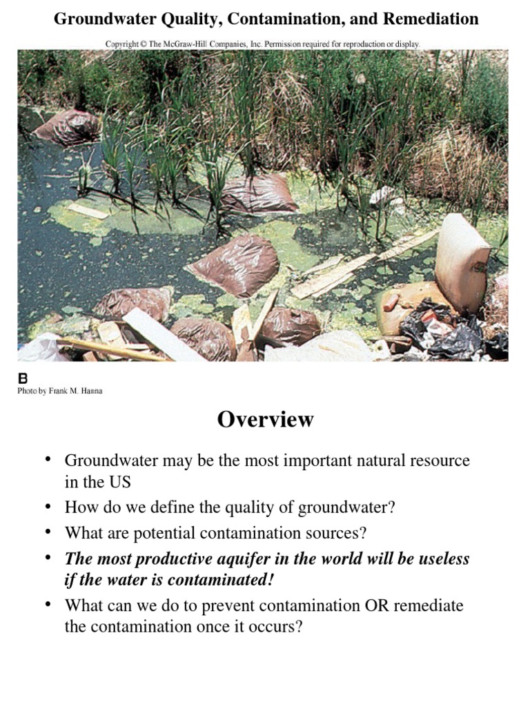 Groundwater Quality and Contamination Risks | PDF | Groundwater | Aquifer
