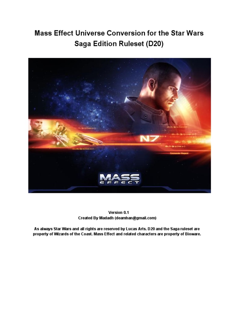 Mass Effect Saga Conversion | PDF | Ammunition | Rifle