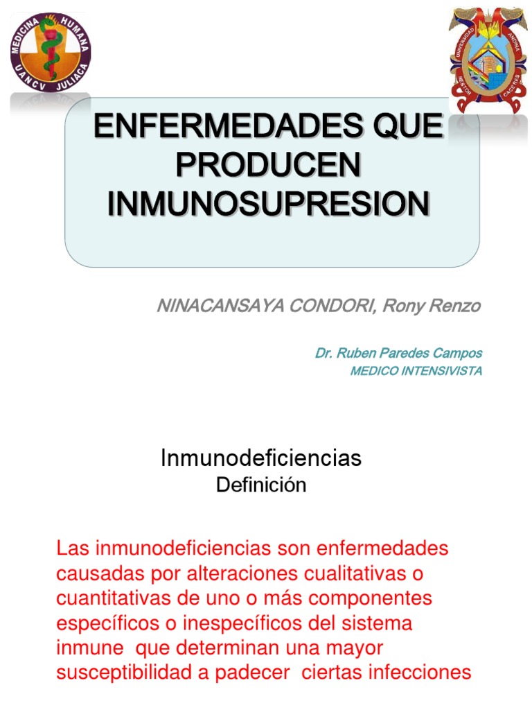 Clasificación y características de las inmunodeficiencias primarias y ...