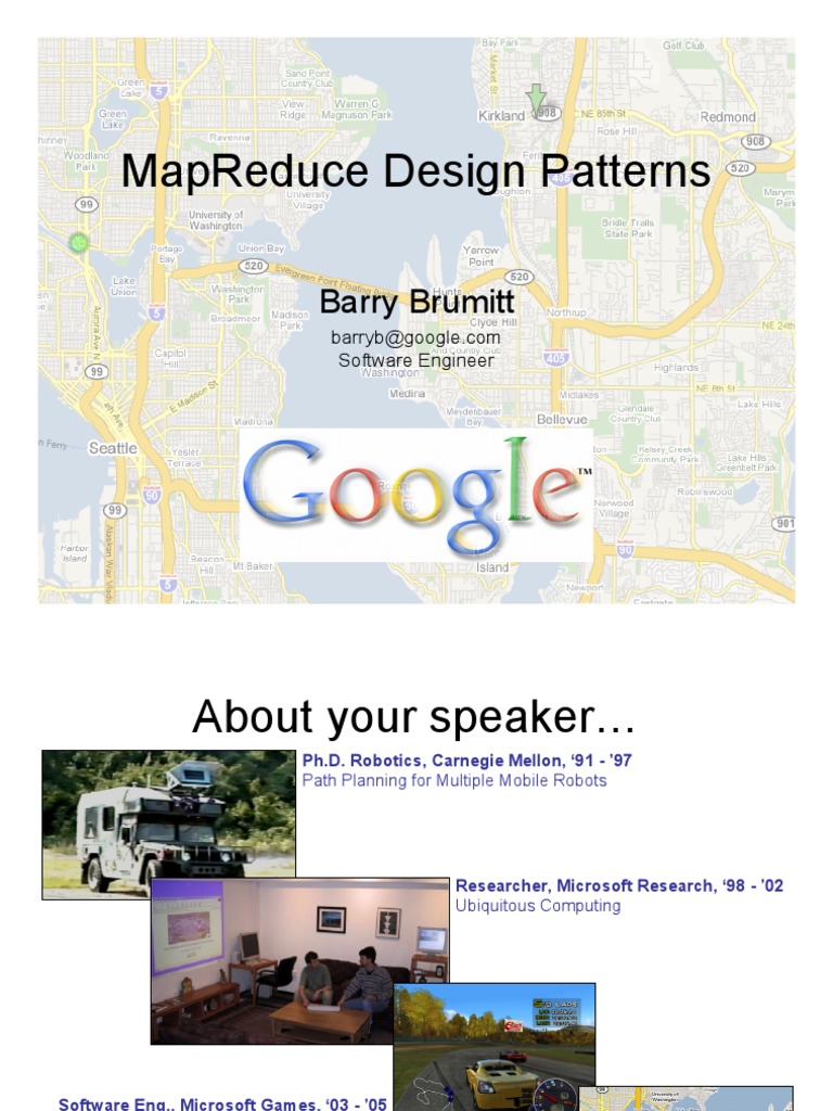 Mapreduce Design Patterns: Barry Brumitt | PDF | Map Reduce | Vertex (Graph Theory)