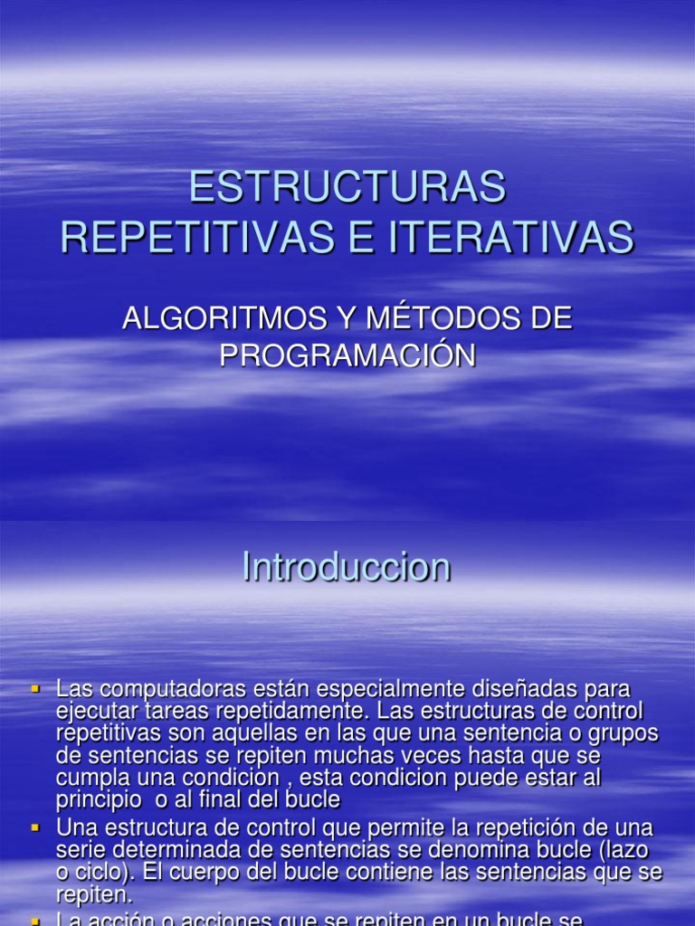 Estructuras Repetitivas Final VISUAL BASIC | PDF | Flujo de control | Entero