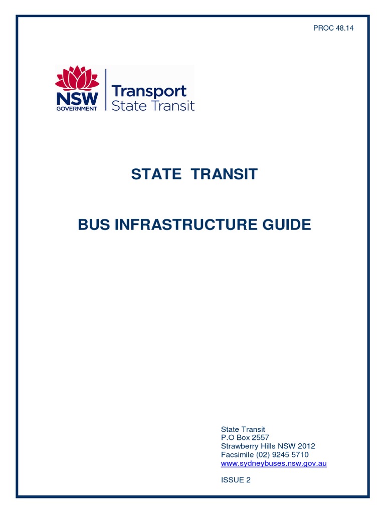 Bus Infrastructure Design Guidelines | PDF | Bus | Lane