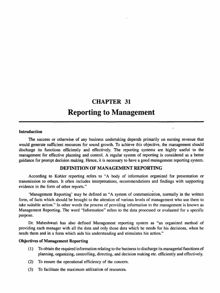 Essentials of Management Reporting | PDF | Financial Statement ...