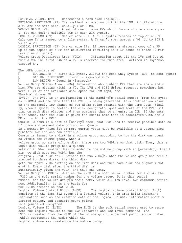 Aix Details | PDF | File System | Computer File