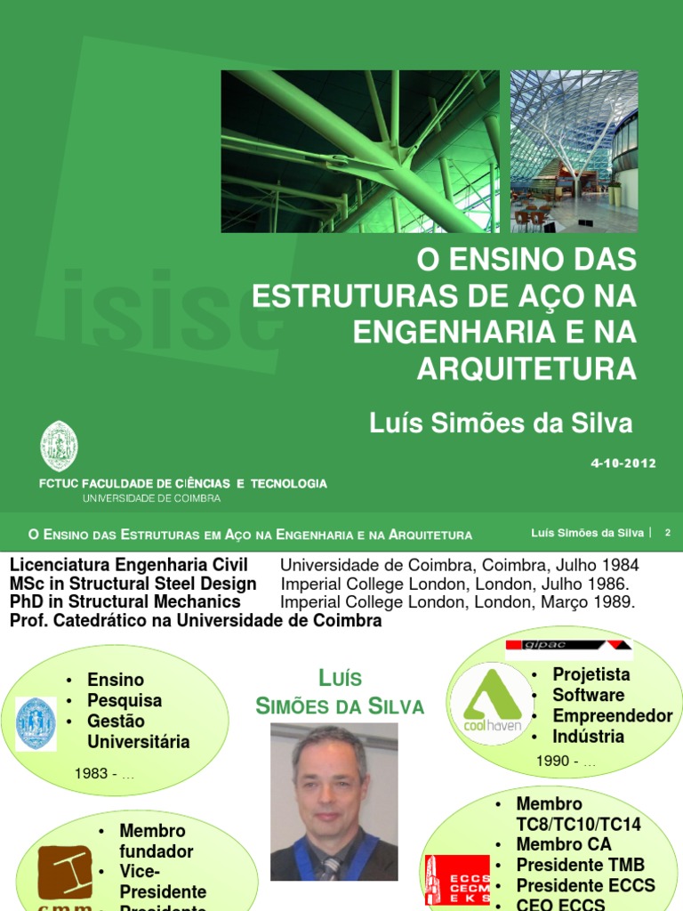Apresentacao Luis Simoes Da Silva | PDF | Engenharia | Viga