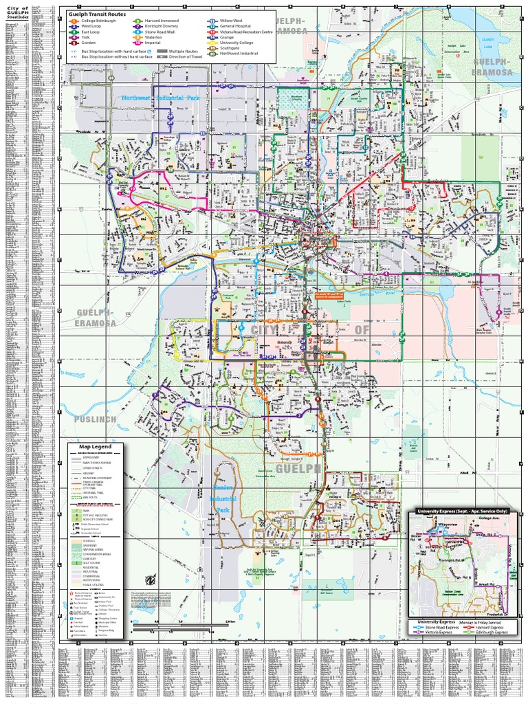 Guelph Transit Full System Map | PDF