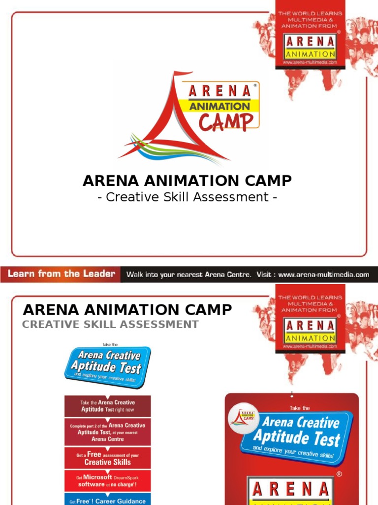 Arena Animation Camp: - Creative Skill Assessment | PDF | Animation ...